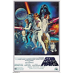 Trends International Star Wars IV One sheet Collector's Edition Wall Poster 24" x 36" for Bedroom