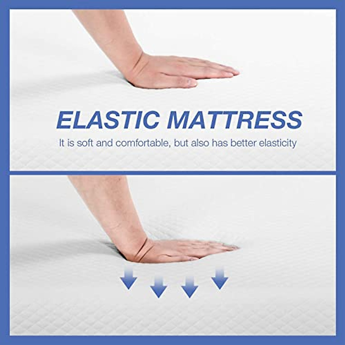 8 Inch Twin Mattress Cooling Gel Memory Foam Mattress CertiPUR-US Certified Medium Firm Feel Mattresses for Pressure Relieving & Cool Sleep Twin Size White