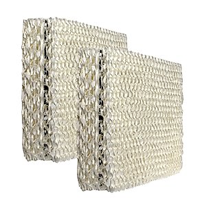 HQRP 2-Pack Humidifier Wick Filter Compatible with Duracraft AC-809 / D09-C/AC-815 / D15C, Honeywell HC-809, Lasko THF15 1115, Kaz WF-815 WF815 Replacement