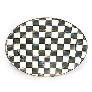 MACKENZIE-CHILDS Courtly Check Enamel Oval Platter - Medium