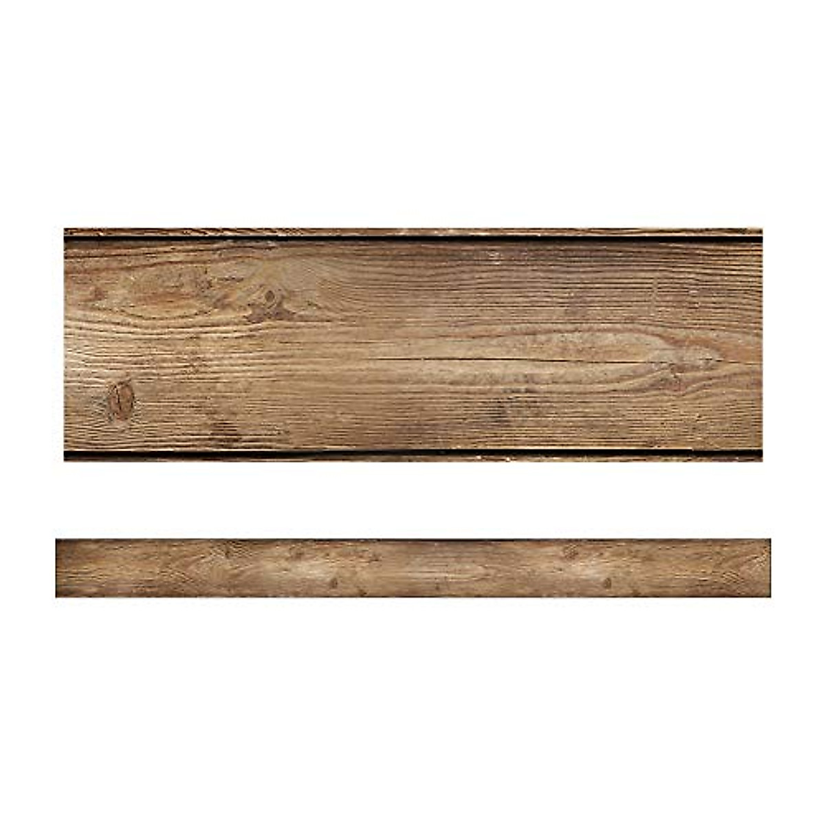 Schoolgirl Style Woodland Whimsy Straight Border?12 Rustic, Wood Motif Border Strips for Bulletin Boards, Desks, Lockers, Homeschool or Classroom Decor (36 ft)