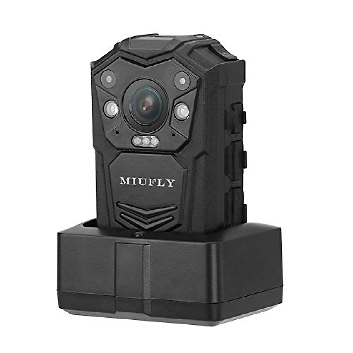 MIUFLY 1296P HD Police Body Camera with 2 Inch Display, Night Vision, Built in 32G Memory and GPS for Security