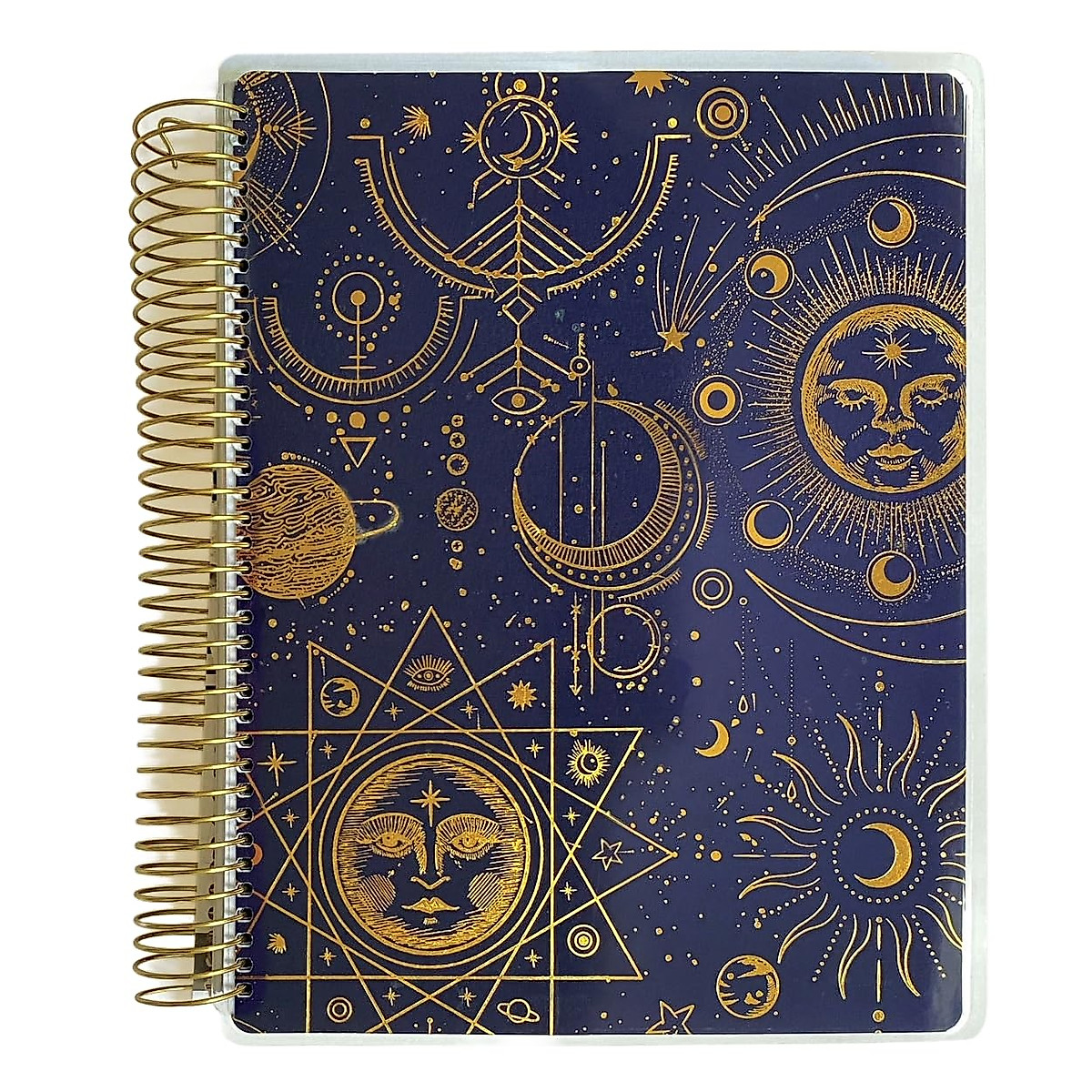 Paper House Productions 12 Month Undated 9.5" Planner with Month and Event Flag Stickers - Celestial