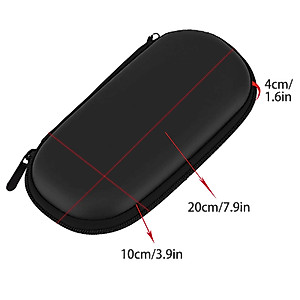 Carrying Case for PS Vita,Portable Travel Hard Shockproof Case for Protective PS Vita (Black)