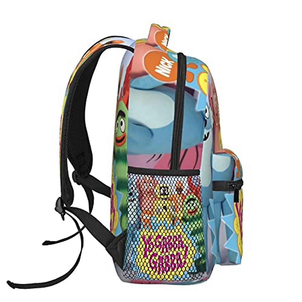 Pobecan Yo Gabba Anime Gabba! Backpack Funny Laptop Back Pack Book Bag Hiking Outgoing Daypack For Women Mens