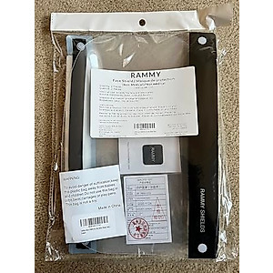 RAMMY Safety Face Shield Mask Clear Protective Full Face Shields Protect Eyes, Nose, Face (Pack of 2)