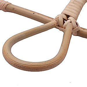 Gravo Rattan Wall Hooks Kids Garments Organizer Rack Clothes Hat Hanging Hook Rattan Hanger Kids Room Decor Hanger