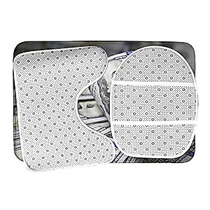 Wondertify Roll Hundred Dollar Bill Bathroom Antiskid Pad Dollar Bills 3 Pieces Bathroom Rugs Set, Bath Mat+Contour+Toilet Lid Cover