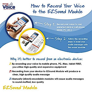 EZSound Module - Light Activated - Easy to Record - 120 Seconds Recording - High Sound Quality