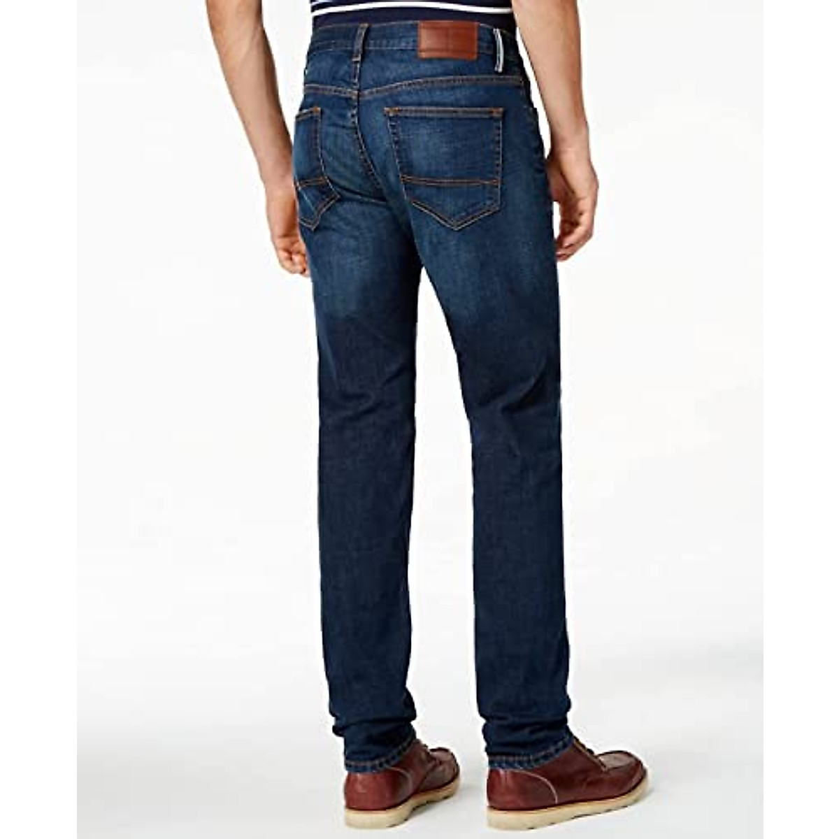 Tommy Hilfiger mens Slim Fit Stretch Jeans, Medium Rinse, 34W x 30L US