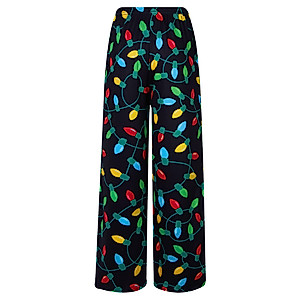 UNICOMIDEA Ugly Christmas Pajama For Boy 3D Colorful Lith Joggers Kid Xams Tie Dye Pant Girls Pyjama Bottoms 10-12 Year Teens Christmas Sleepwear Pants Size 11