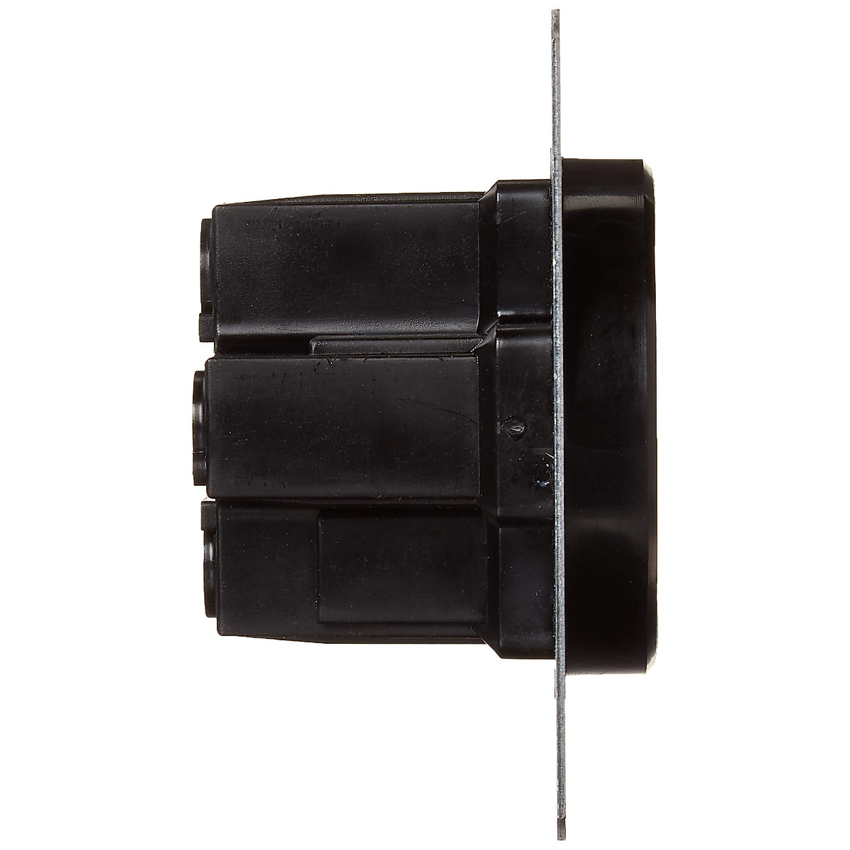 Leviton 9460 60 Amp, 125/250 Volt, Flush Mounting, Receptacle, Straight Blade, Industrial Grade, Grounding, Black