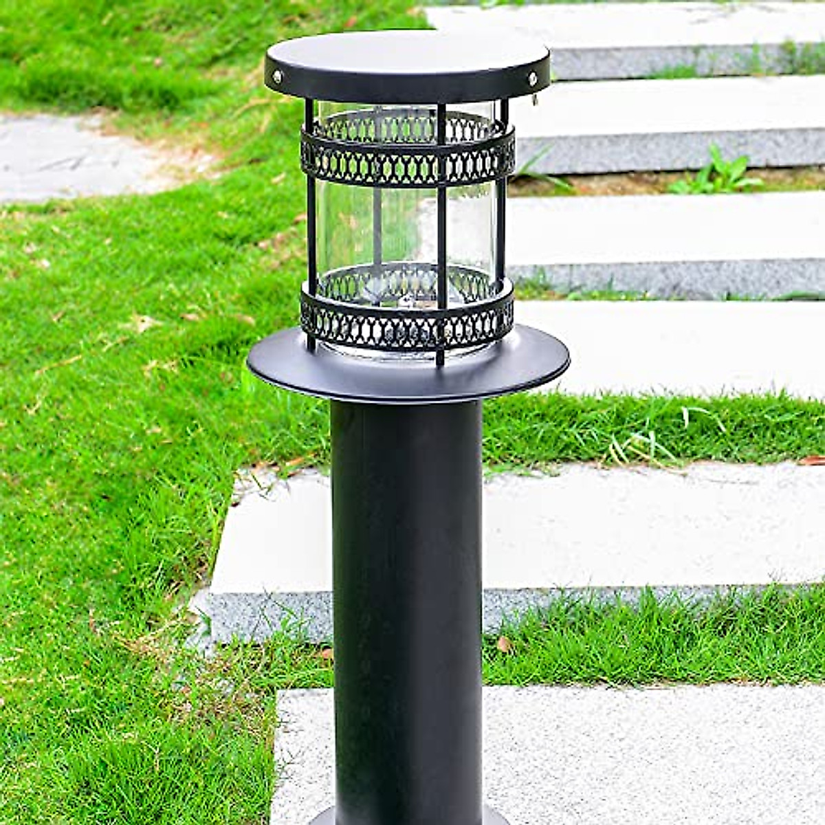 MCABUJT Led European Style Outdoor Waterproof Lawn Lamp, Villa Garden Lamp, Home Garden Decoration Small Street Lamp, Garden Landscape Entrance Small Street Lamp
