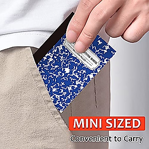 Composition Notebook, Mini Sized 30 Pack 5 Colors Narrow Ruled Mini Composition Books Bulk by Feela, Small Pocket Marble Cute Journal Notebooks for Kids School Home Office, Pocket Sized 4.5 x 3.25 in