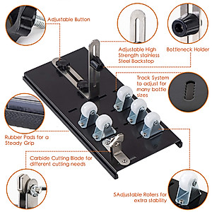 IMT Professional Bottle Cutter, Glass Cutter Wine Bottle Cutting Tool Kit