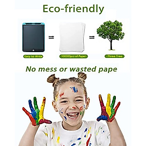 SAnmay LCD Writing Tablet 10-Inch, Doodle Board Drawing Tablet for 3 4 5 6 7 8 Year Old Kids, Erasable Electronic Doodle Pads for Toddlers, Learning Educational Toys Gifts-Blue