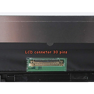 15.6" FHD (1920x1080) LCD Screen Display + Touch Digitizer + Bezel Frame Assembly FRU: 5D10N46974 for Lenovo Ideapad Flex 5-15 1570 80XB 81CA / Yoga 520-15 FHD