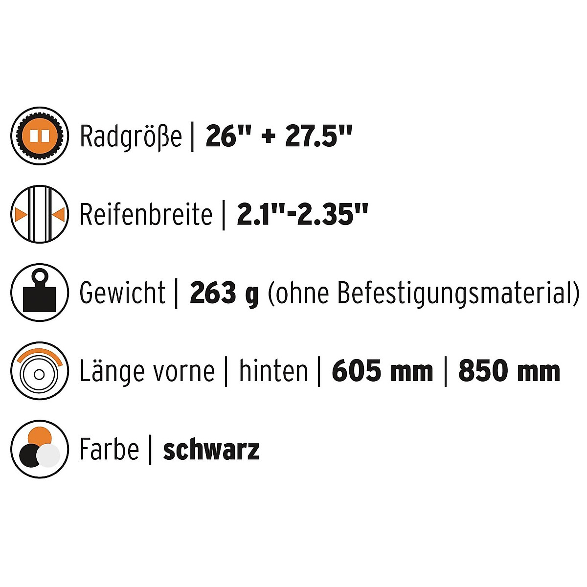SKS GERMANY Velo 65 Trekking Snap-On Fender Set