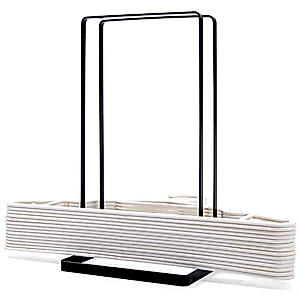 HAKDAY Hanger Stacker Organizer Stand, Portable Hanger Holder Laundry Room Organization Hanger Rack Storage(Black)