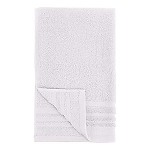 Amazon Basics Cosmetic Friendly Hand Towel - 8-Pack, Scenic Snow