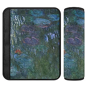 Water Lilies Seat Belt Cover 2pcs Soft Car Seatbelt Covers for Kids Car Seat Belt Pads Cover Car Accessories for Women Adults Children Comfortable Driving,S