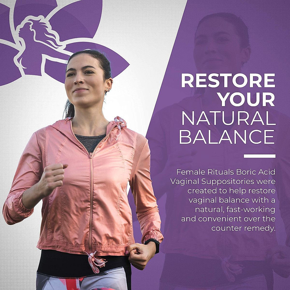 FEMALE RITUALS - Vaginal Moisturizer Boric Acid Suppositories for PH Balance - Bad Odors and BV Yeast Infection Treatments - Feminine Hygiene Products - Yoni Pops