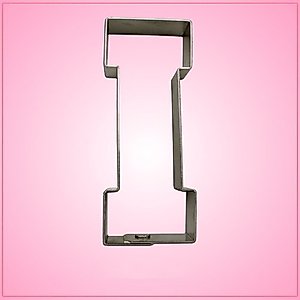 Varsity Letter I Cookie Cutter 4.25 inch (metal) aluminum