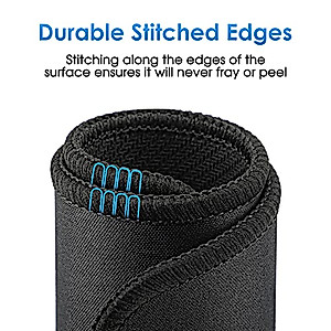 KTRIO 10 Pack Mouse Pad, Small Mouse Pads with Stitched Edges, [30% Larger] Mousepads Bulk Non-Slip Rubber Base, Waterproof Mouse Pad for Computers, Gaming, Office & Home, 11 x 8.5 x 0.12in, Black