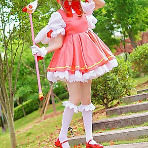 Nozfeon Card Captor Cosplay Costume Card Captor Cosplay Dress Full Set Halloween With Hat