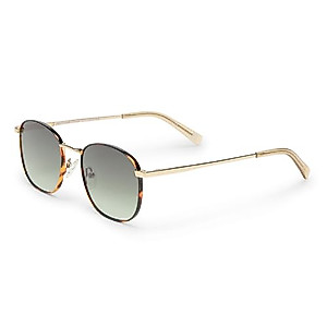 Le Specs Neptune Deux Bright Gold/Tortoise/Khaki Gradient One Size