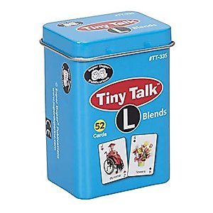 Super Duper Publications | Tiny Talk Articulation and Language L Blends Sound Photo Flash Cards | Educational Resource for Children