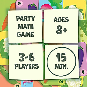 Melon Rind Check The Fridge, Math Game for Kids Ages 8+, Kids Math Games Adding to 25, Educational Fun Card Game to Develop Math Skills with Confidence, Perfect for 3-6 Players Family Game Night