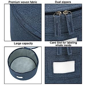 Sattiyrch China Storage Containers,Hard Shell Stackable Plate Dish Storage Containers,Cup & Mug Storage, Dinnerware Storage Protectors for Storage & Moving(5 Piece Set)