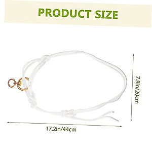 Toddmomy 2pcs Bull Bridle Cowboys Lanyard halters for Horses bitless Bridle Poly Rope Goat Halter Outdoor Cattle Halter Cattle Cattle Bridle Iron Hanging Neck White Supplies