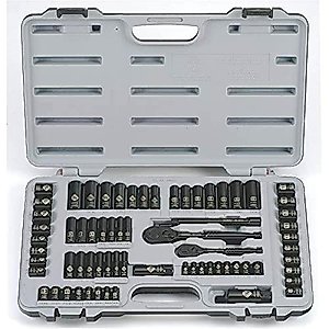 JTSQ 69-Piece Black Chrome Socket Set Tool box Tool set Tool kit Multi tool Tool organizer Tool box organizer Hand Tool storage Home improvement Mechanic