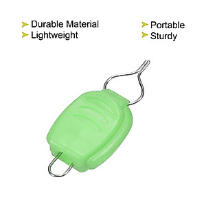 PATIKIL Fishing Line Holder, 10 Pack Baitcasting Reel Fishing Line Holder Clip Buckle Stopper Line Keeper Accessories, Green