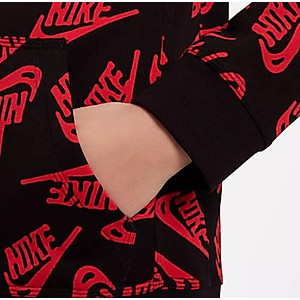Nike Hoodie's (as1, alpha, s, regular, regular, Black/Red (DV8152-657))