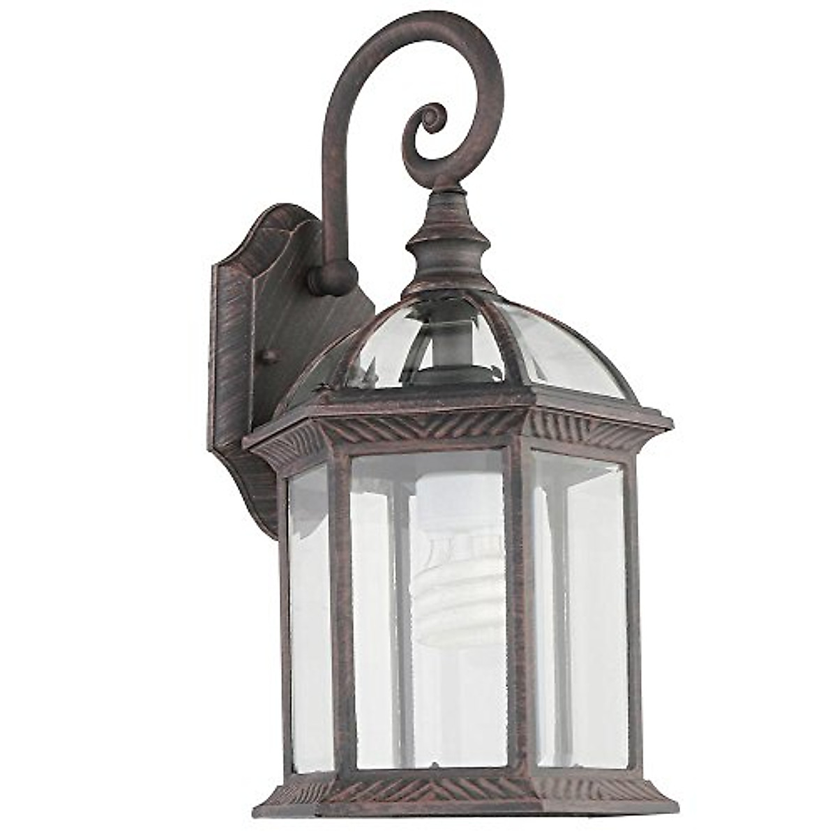 Hampton Bay 7072-2RT Twin Pack 1-Light Weathered Bronze Outdoor Lantern