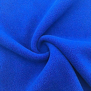Solid Royal Blue (Heavy Weight) Anti-Pill Fleece Fabric by The Yard