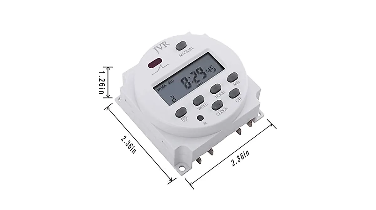 12V Timer Switch - Programmable, DC/AC/Solar Battery Powered | 12 Volt ...