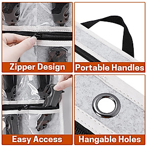 SWISSELITE Knife Display Bag, Felt Knife Display Case, Foldable Knife Storage Holder, Knife Carrying Organizer with 16 Slots