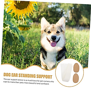 Toddmomy 1 Pair Pet Ear Erector Pet Ear Tape Puppy Ear Standing Tape Dog Ear Post Sticker Dog Ear Stand up Tool Dog Ear Correction Puppy Ear Support Stickers Husky Non-Woven Fabric Puppies