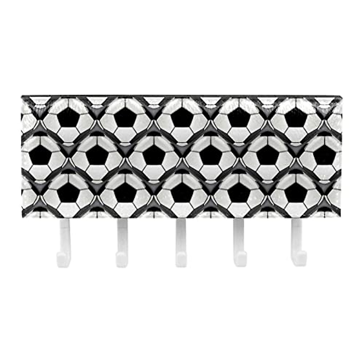 Self Adhesive Hooks Wall Mounted, Coat and Hat Hooks Rack, Football Soccer Towel Hanger Hook, Door Bathroom Kitchen Bathroom Decor