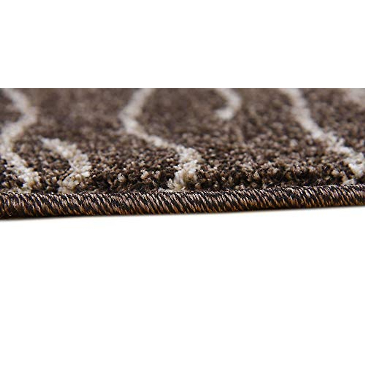 Unique Loom Del Mar Collection Area Rug-Transitional Inspired with Modern Contemporary Design, 6 ft x 6 ft, Light Brown/Beige