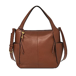 Fossil Women's Emerson Leather Satchel Purse Handbag