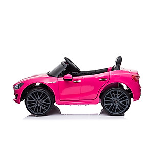 Best Ride On Cars Maserati Ghibli, 12V Battery Powered Ride On Toy, Pink, Large