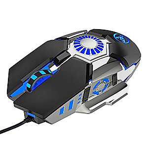 iFCOW Wired Gaming Mouse 6400DPI Macro Programming Mouse for PC Laptop Desktop