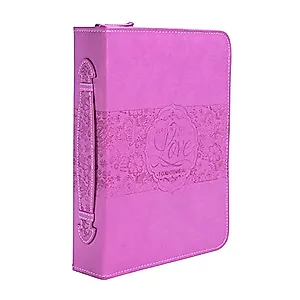 "Divinity Boutique Bible Business Report Cover (25683) | X-Large Fits Bibles up to 10" X 7" X 1.50", Rose