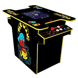 Arcade1Up PAC-MAN Arcade Game Table, Full Home Machine, Black Series Edition