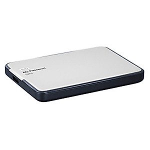 WD My Passport Slim 2TB Portable Metal External Hard Drive USB 3.0 with Auto Backup